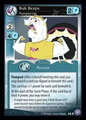 MLP Bulk Biceps, Pumped Up CCG Cards | MLP Merch