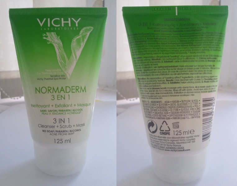 Amelia's Allsorts: Vichy Normaderm 3 in 1 Cleanser, Scrub & Mask