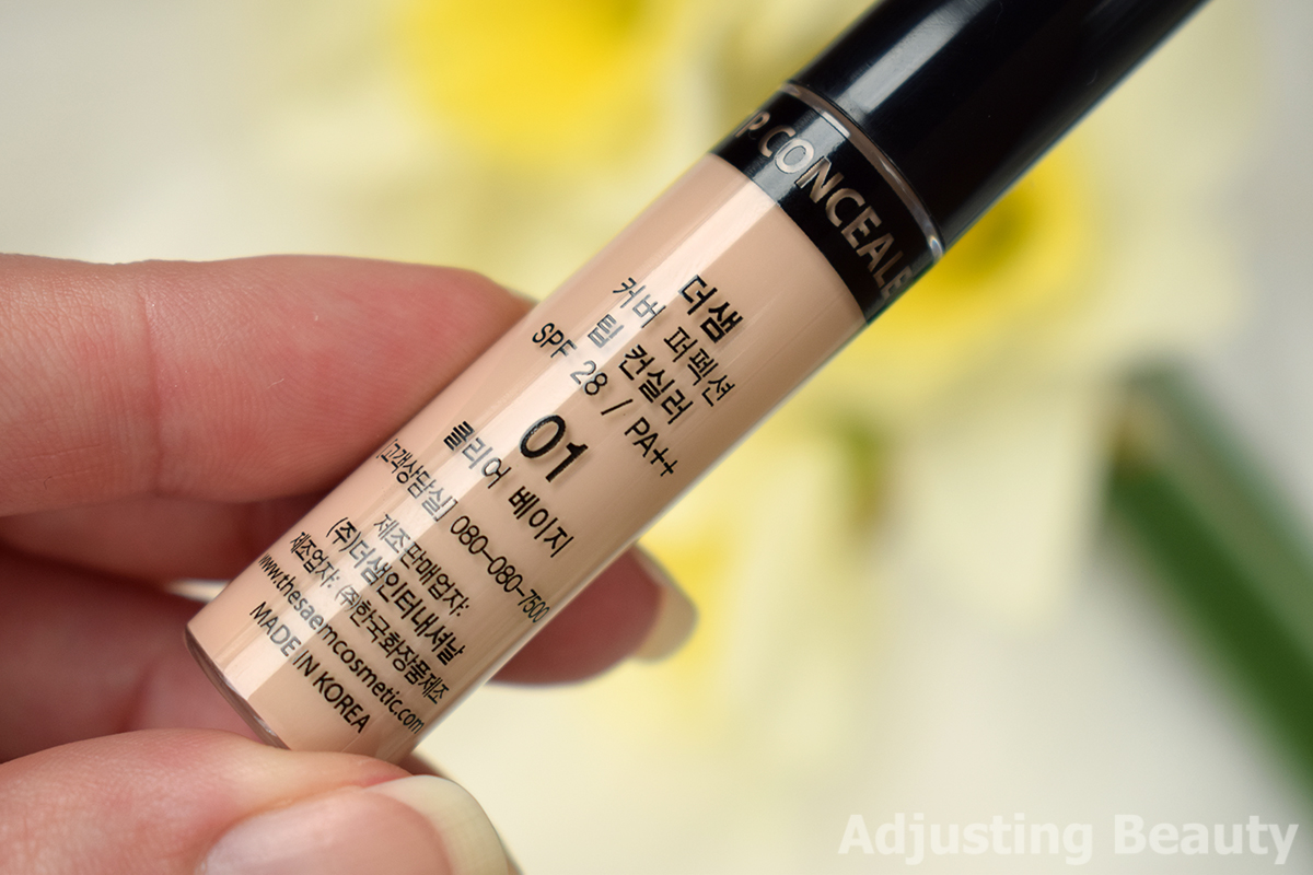 Review: The Saem Cover Perfection Tip Concealer - 01 Clear Beige ...
