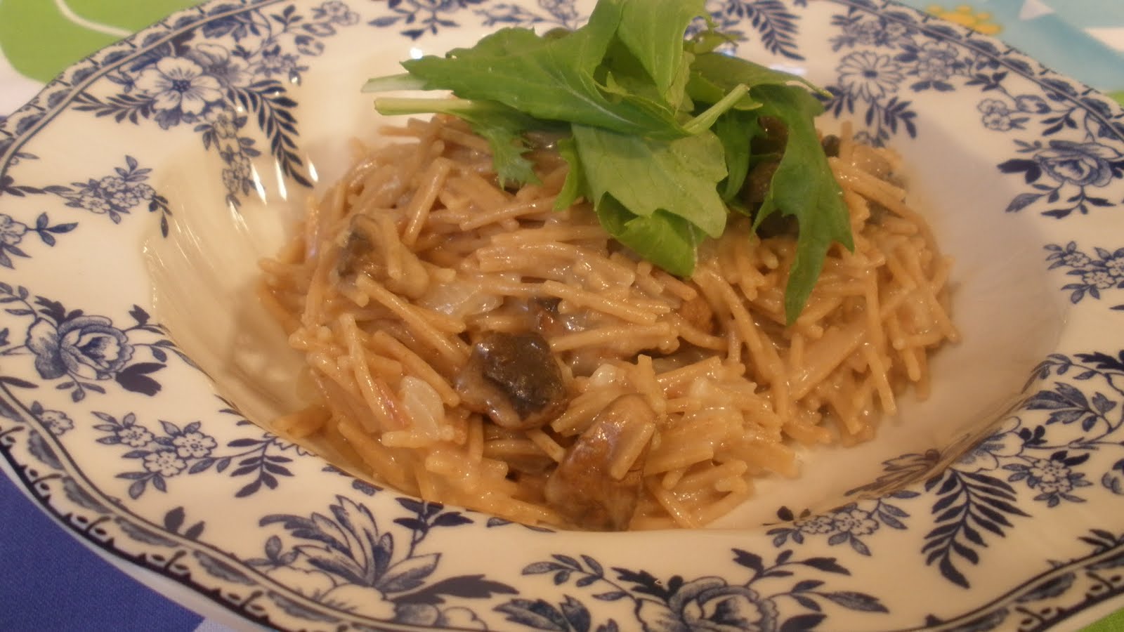 Cook with Sara: Portobello Spaghetti Risotto