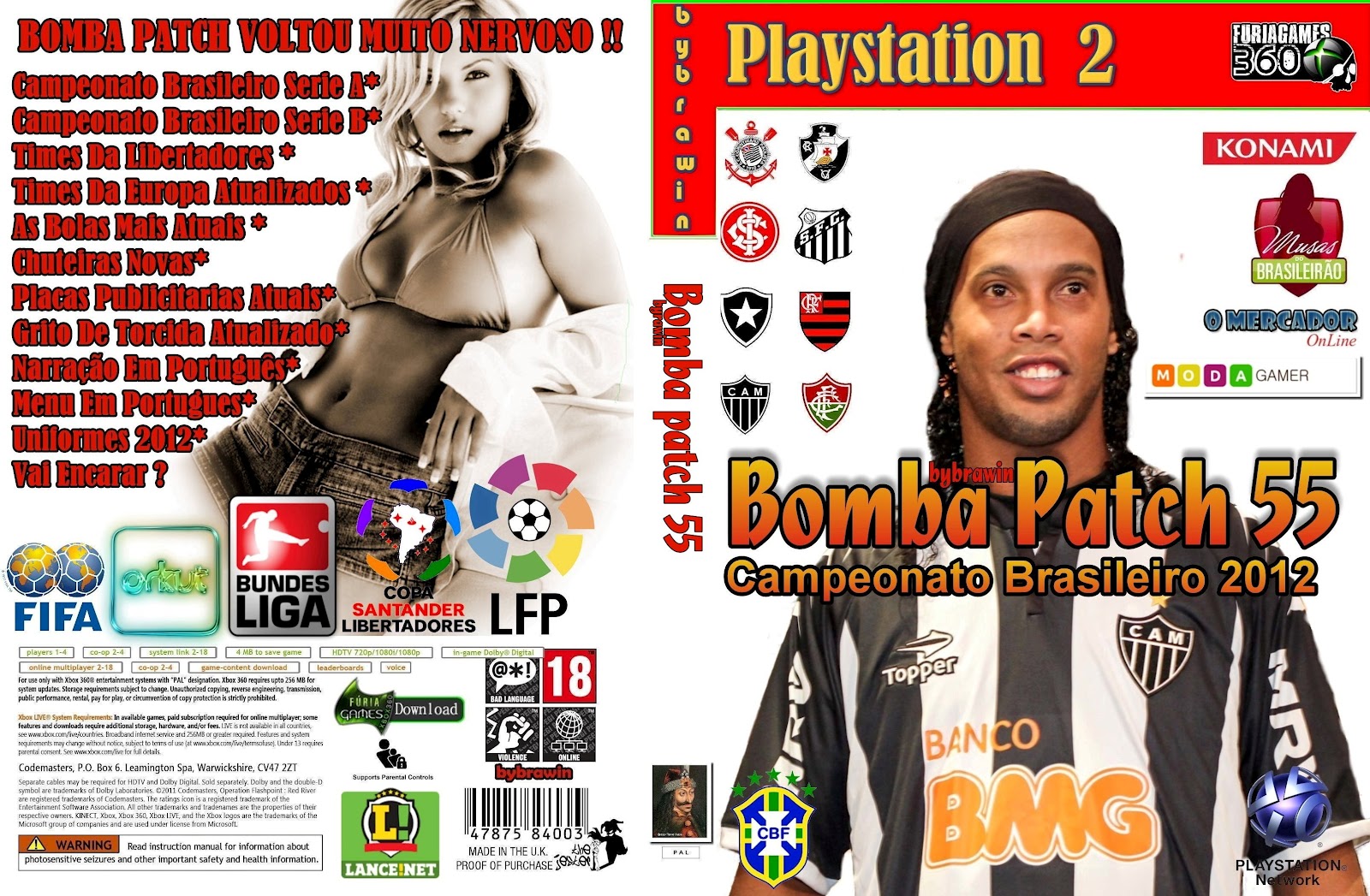Só CAPAS: BOMBA PATCH 2012 e 2013 ps2