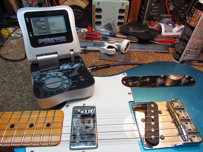 Lake Placid Blue Telecaster Set-up and Completion Crawls Backward (When ...