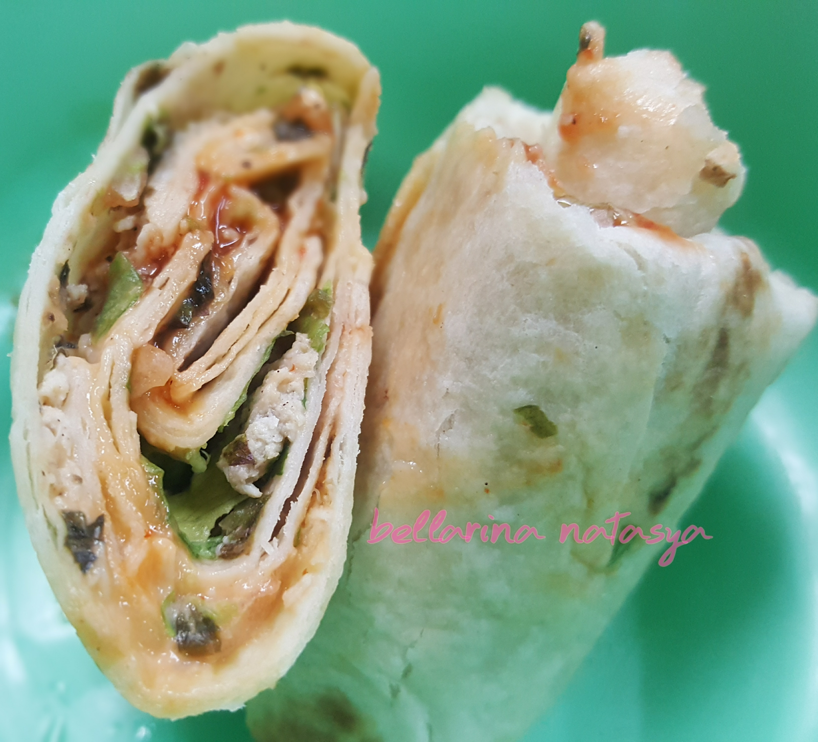 Prata Wraps With Chicken Floss
