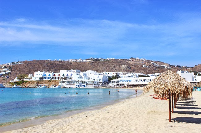 Platis Gialos beach | Mykonos island | GLAM FAB HAPPY