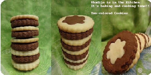 Khadija is in the Kitchen: BISCUITS BICOLORES / TWO-COLORED COOKIES ...