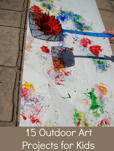 15 Outdoor Art Activities: Kid's Co-op ~ Reading Confetti