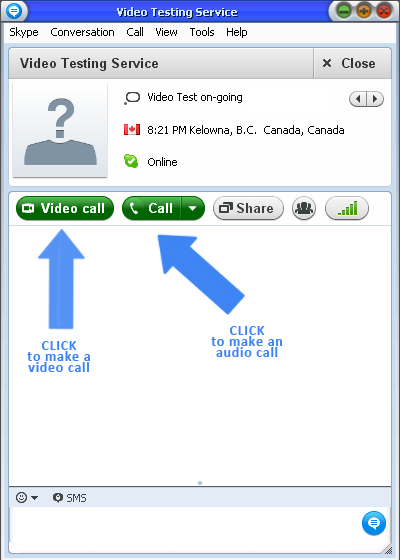 How to test video call on skype - defolbench