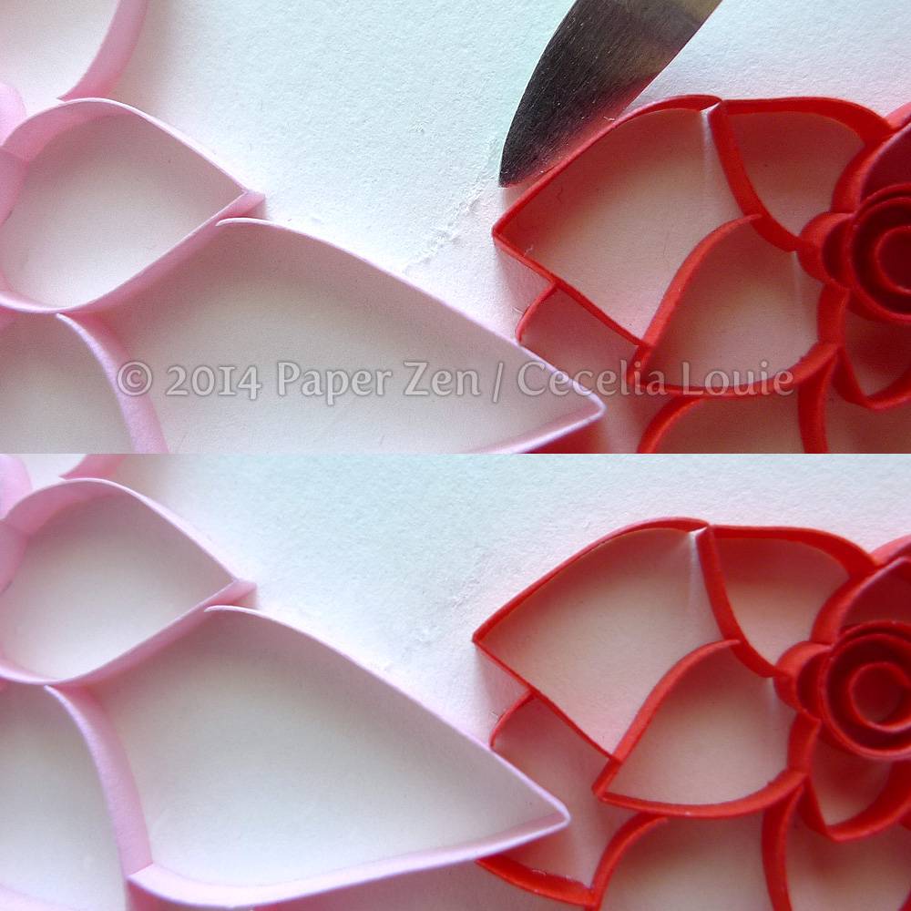 Welcome to Paper Zen ~ Cecelia Louie: Cut-Coil Quilling A Reverse Monogram