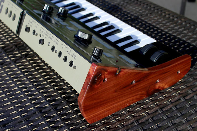 MATRIXSYNTH: CUSTOM Black Korg microKORG w/ Tilted Panel & Wood Sides