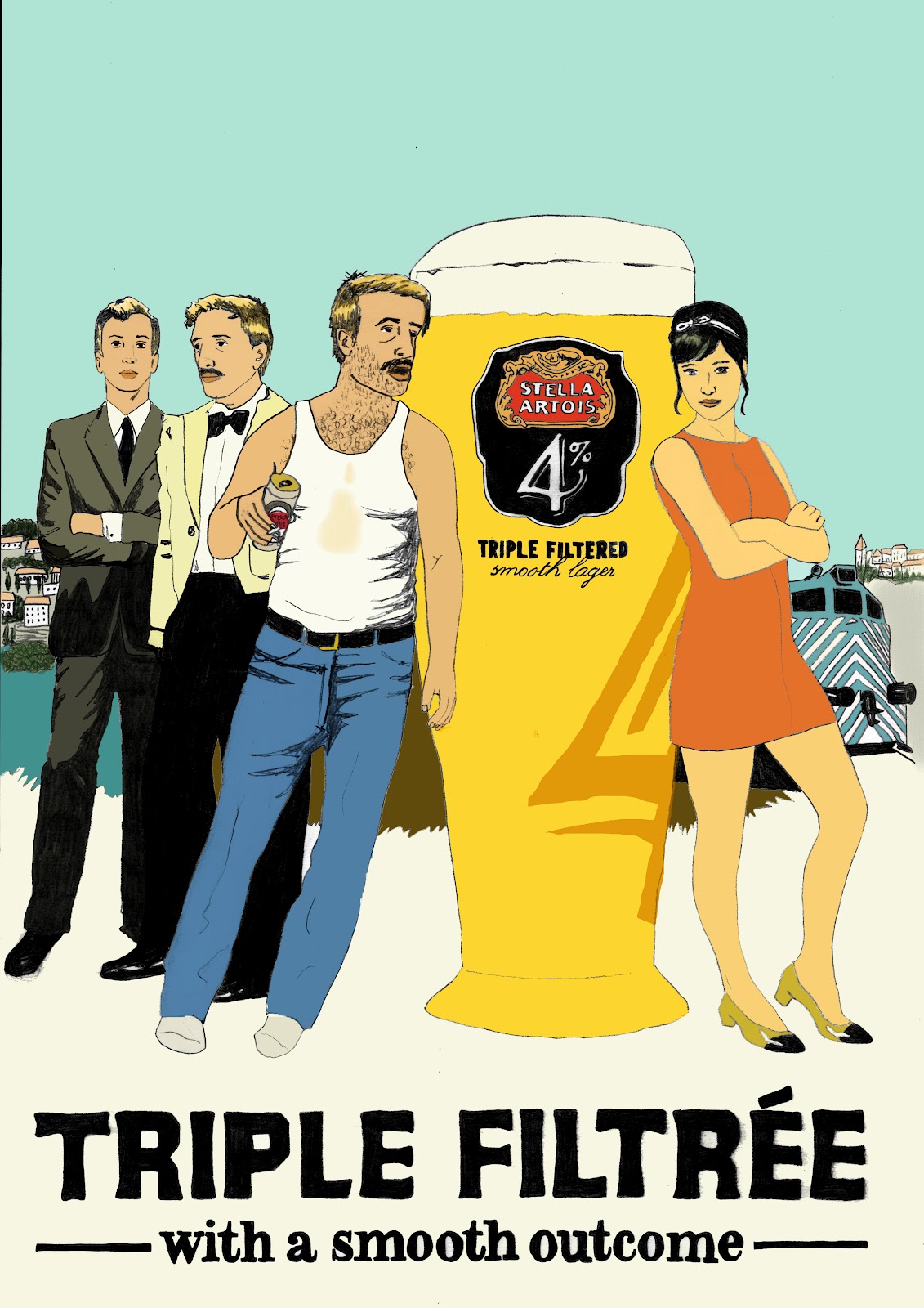 Lucy Wragg Illustration: What Stella drinkers are Really like...