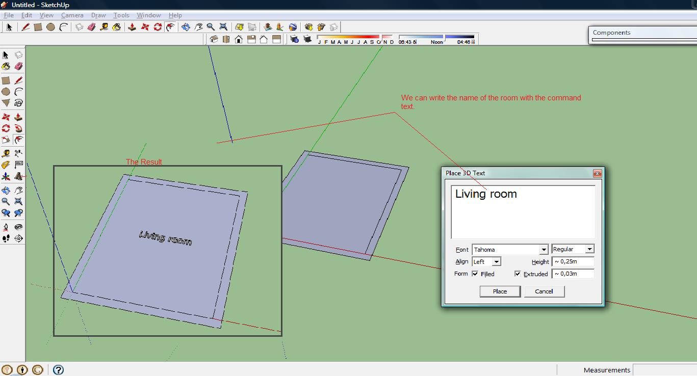 Sketchup Tutorials for Architectural Design: CALCULATE AREA OF BUILDING
