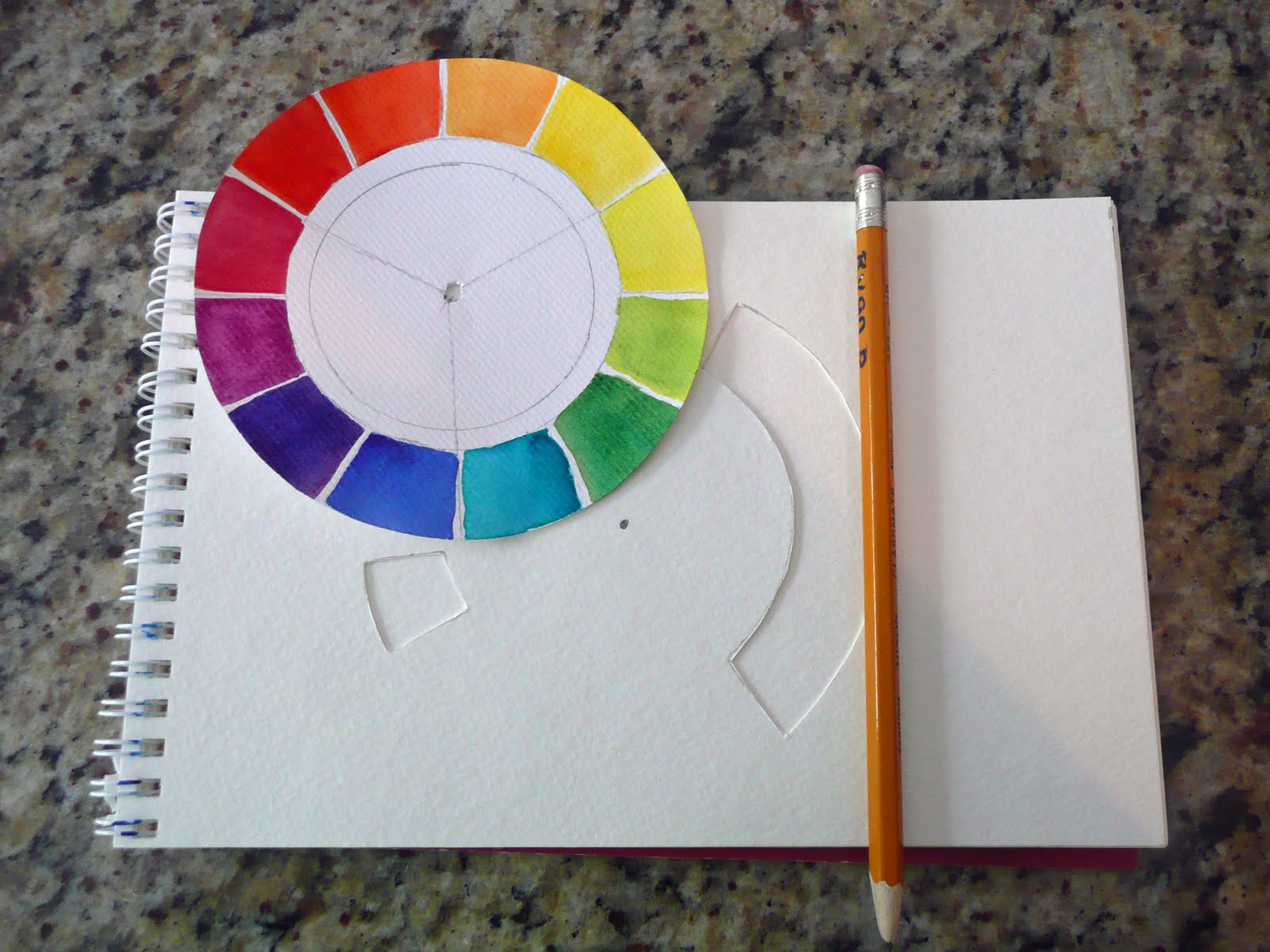 that artist woman: How to Make a Color Wheel for your Sketchbook