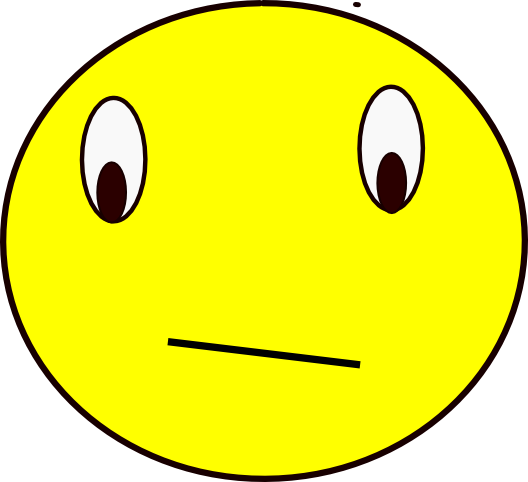 Cliparts and Images: Smiley Image: Cross lipped