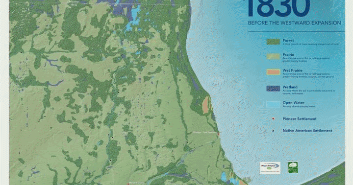 Chicago Growth (1830 - 2030)