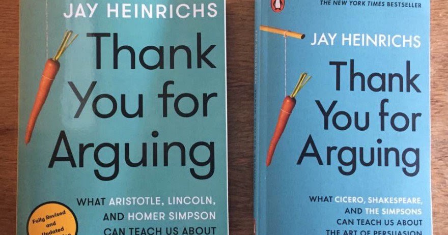 New Book Alert! - Thank You for Arguing