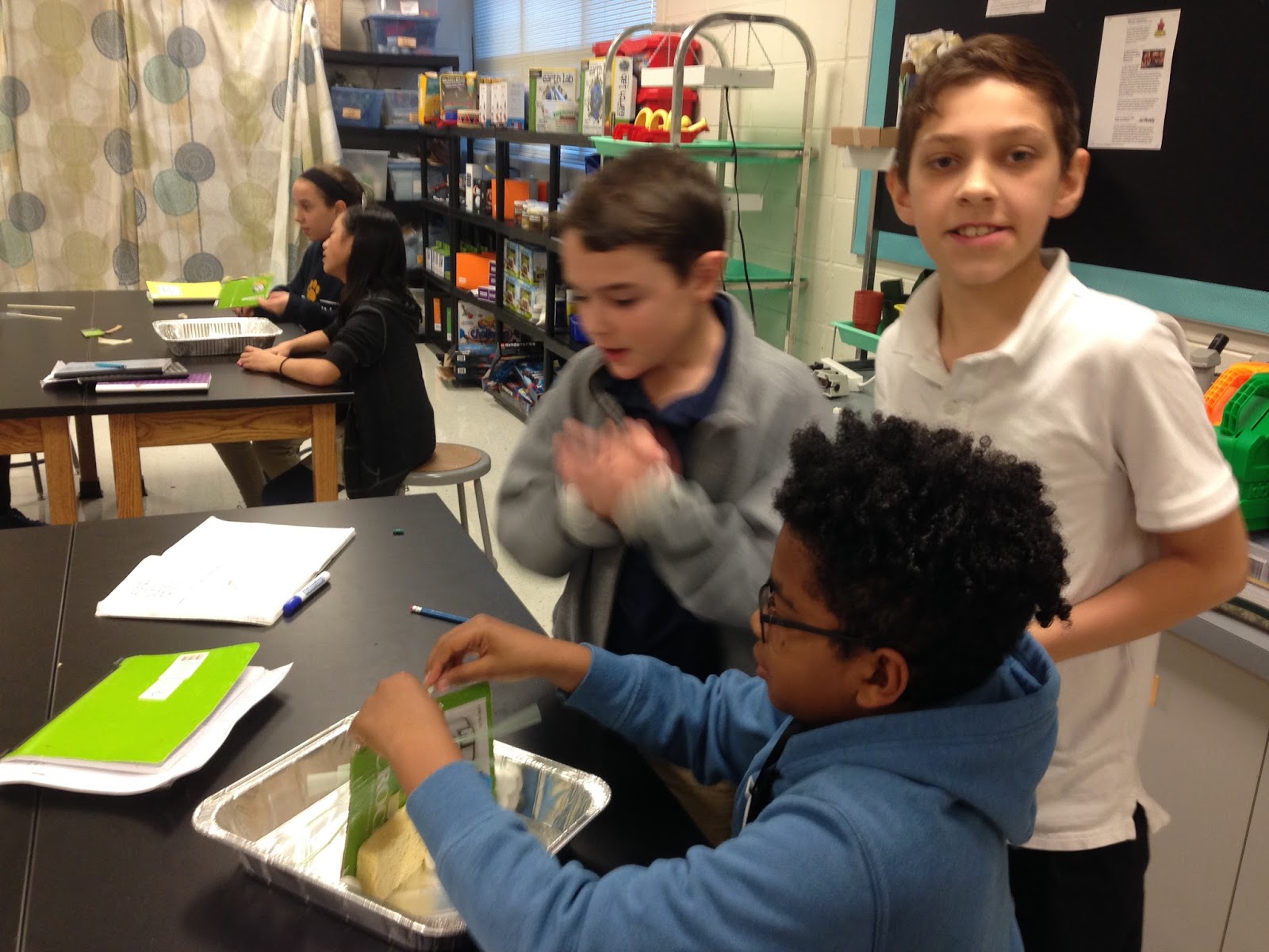Mrs. M-G's 5th Grade: Designing levees in the STEM lab