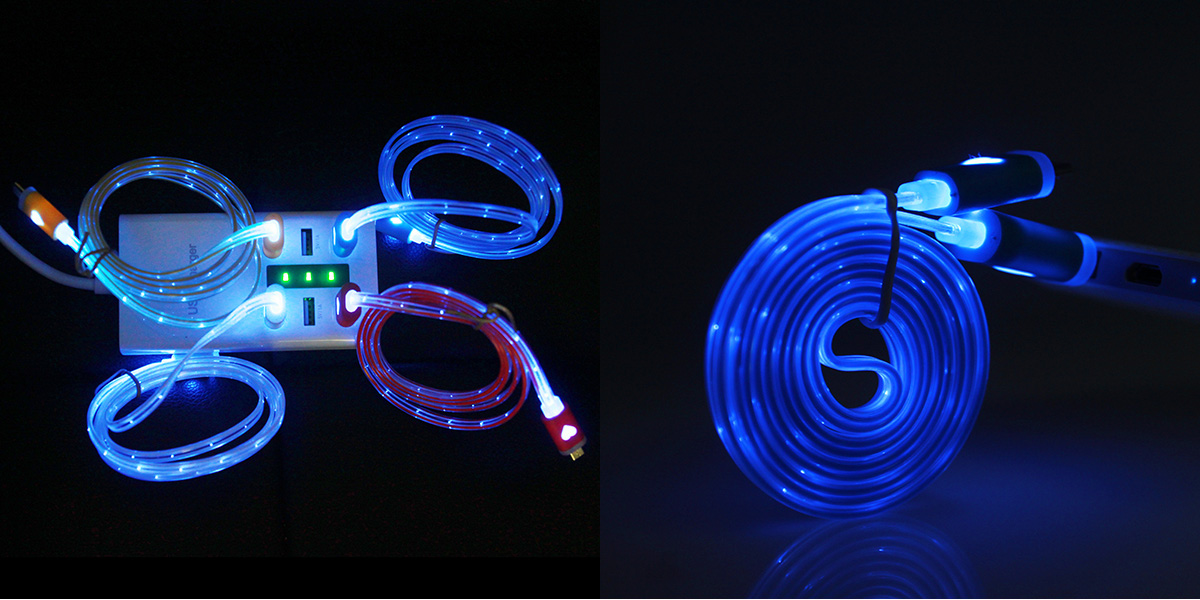APPACS LED USB Cables for Charging and Syncing: 十一月 2016