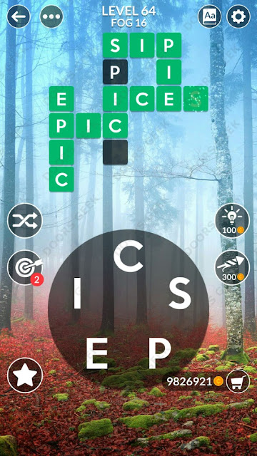 Wordscapes Level 64 Answers ~ Doors Geek