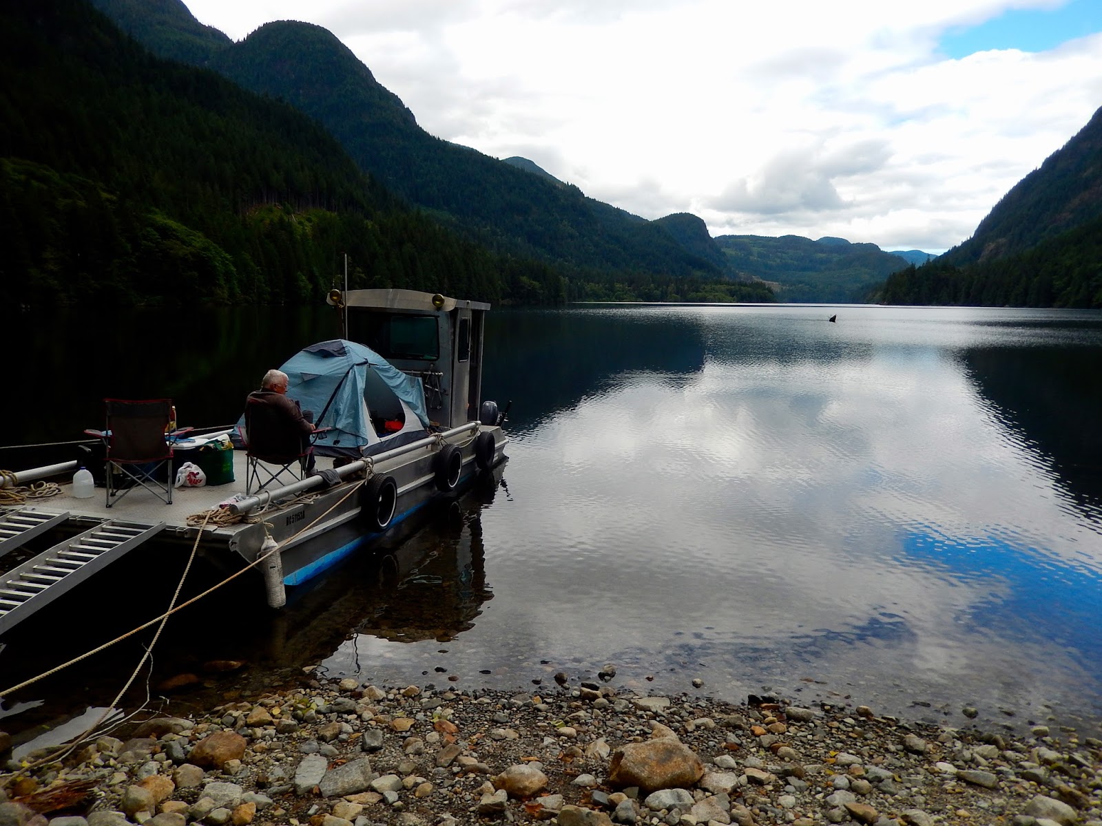Powell River Books Blog: Goat Lake Barge and Quad Ride