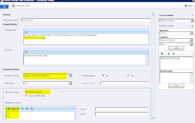 cRm Musings: CRM 2011 Dialogs with Dynamic FetchXML - Duplicate Case Detection