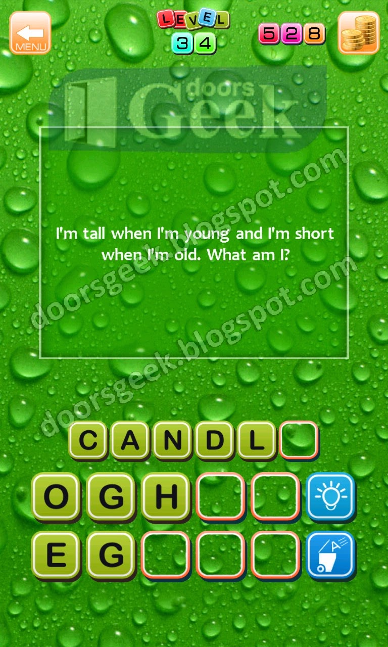 Unriddle Riddle - Level 34 ~ Doors Geek