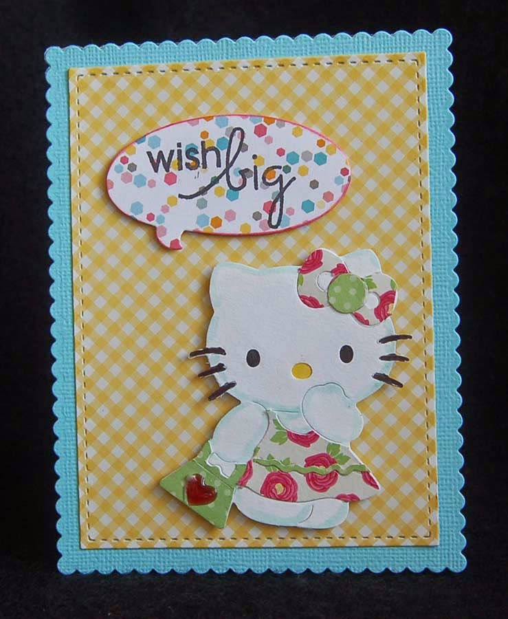 Lynn's Craft Blog: Hello Kitty Wish Big Card