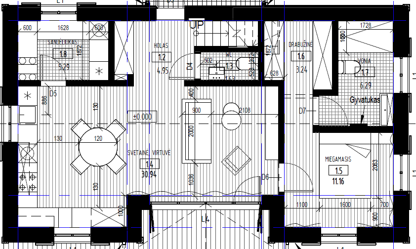 Dzūkiška pirkia: Interjero projektas