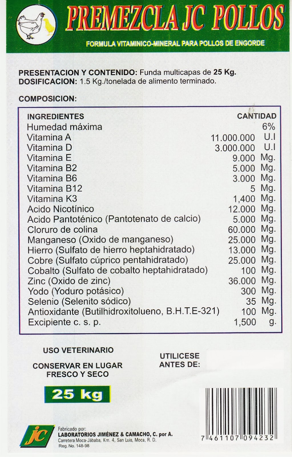 POLLOS-GALLINAS ~ Laboratorio Jimenez & Camacho