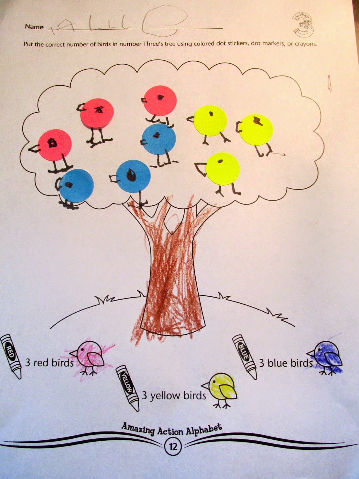 Amazing Action Alphabet: Activities for Number 3...All About Trees!