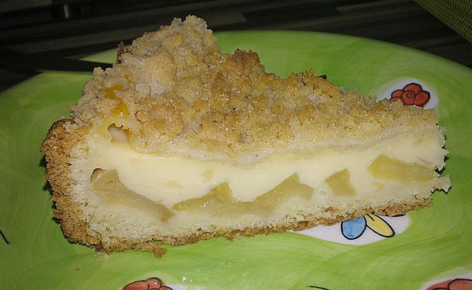 Backen - Kochen & Genießen: Apfelkuchen mit Pudding