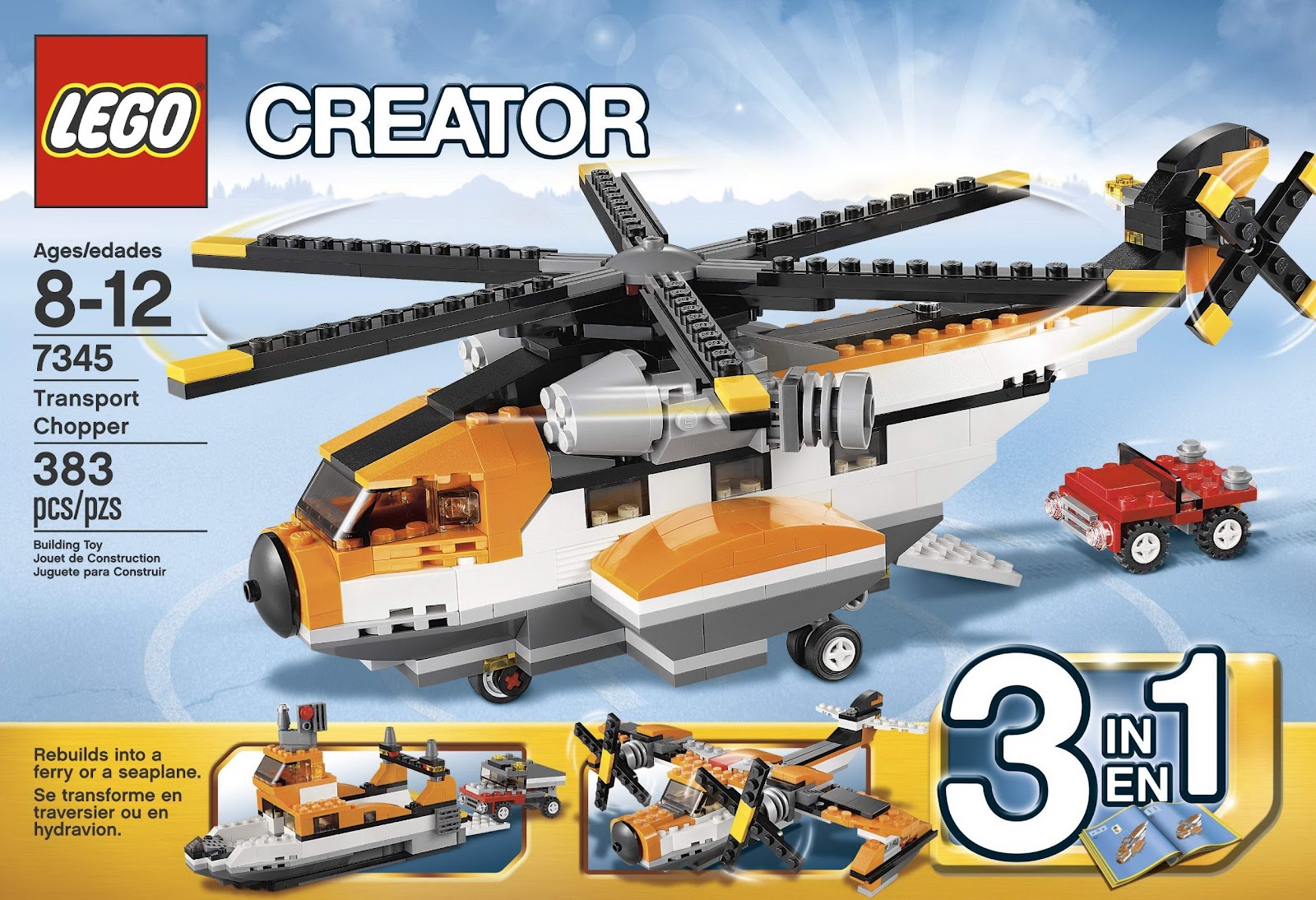 onetwobrick11: LEGO set database: set database: LEGO 7345 transport chopper