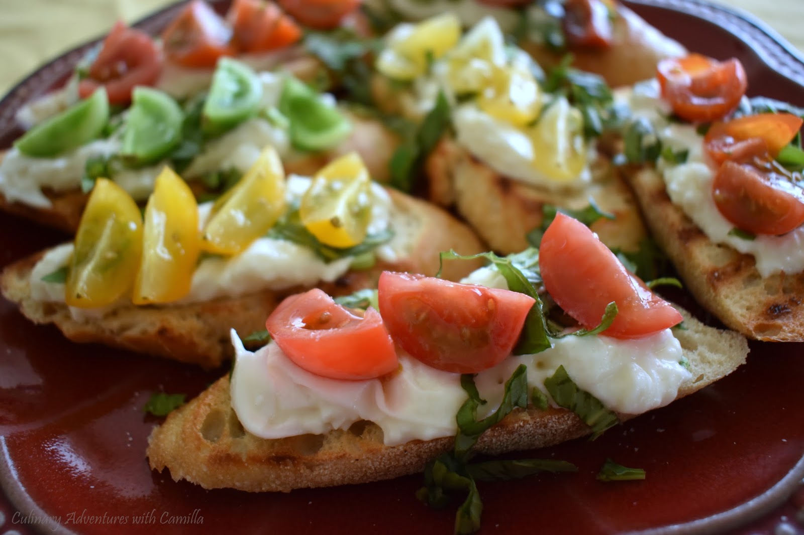 Open-Faced Grilled Caprese #NationalGrilledCheeseDay