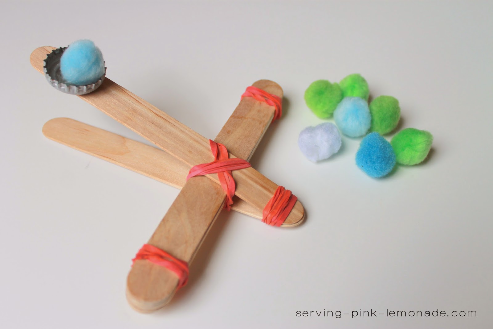Serving Pink Lemonade: Craft Stick Catapult