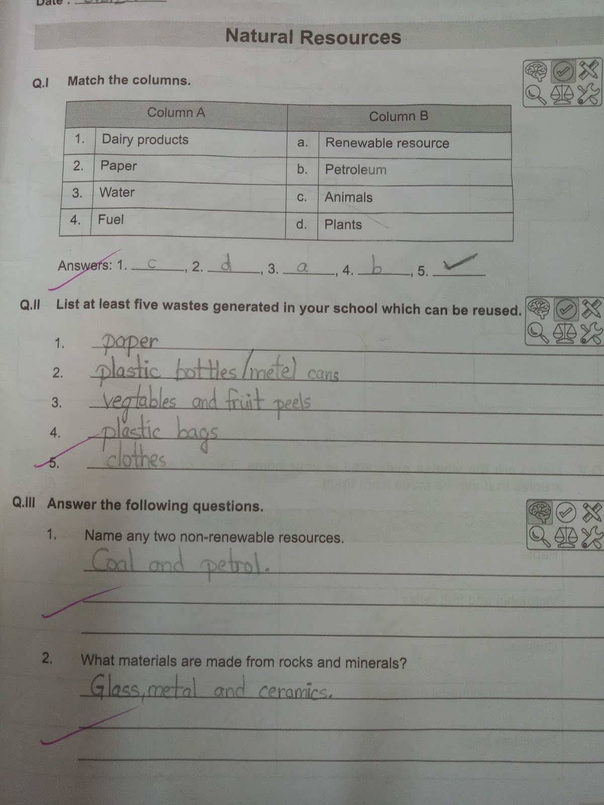 PIS BARODA STD 3 Evs Natural Resources workbook pis-baroda-std-3-evs-natural-resources-workbook