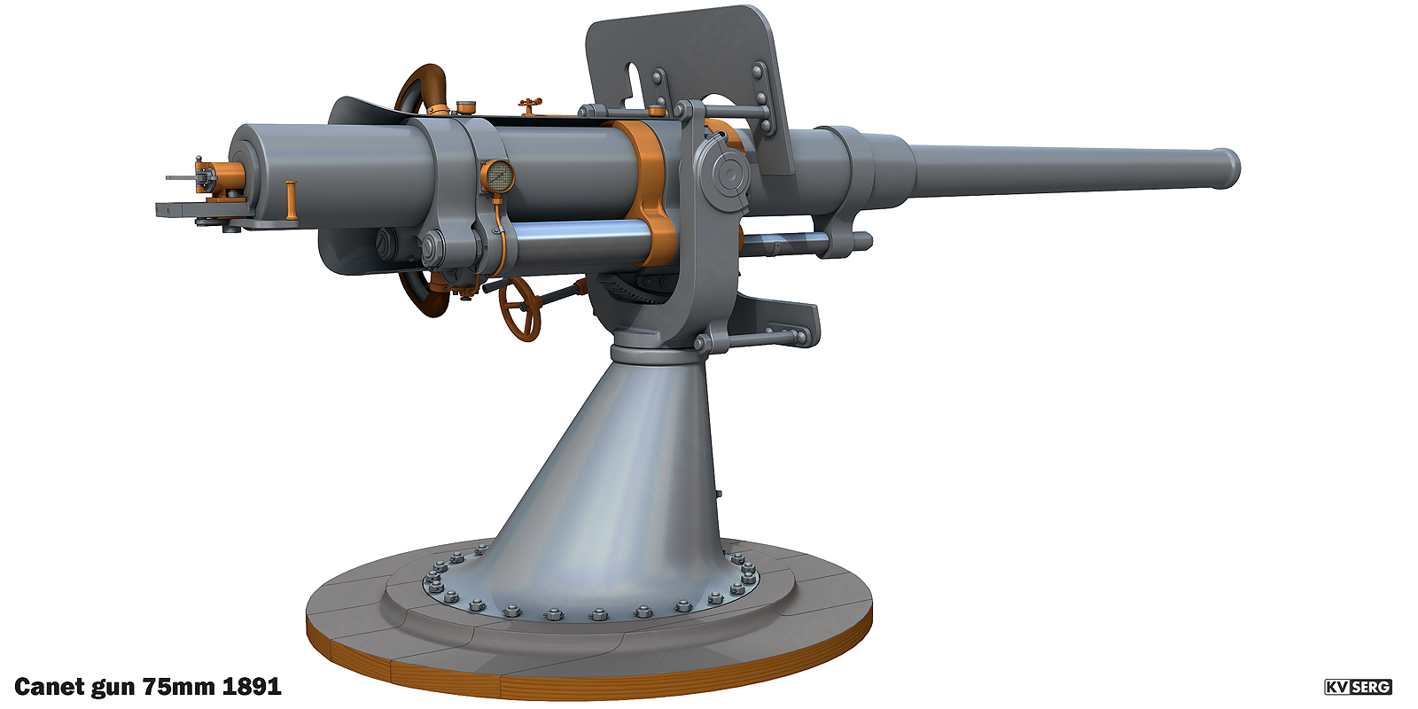 KVSERG ART: Canet gun 75mm