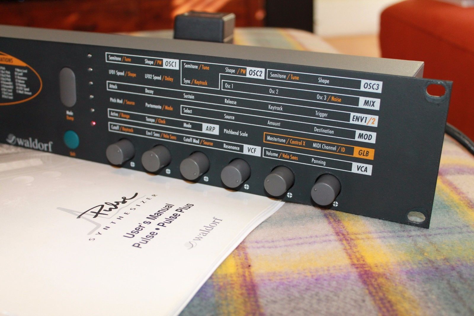 MATRIXSYNTH: Waldorf Pulse Analog Synthesizer Rack Module SN 96511734