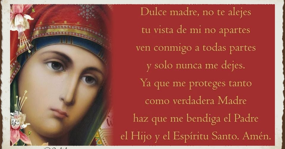 Santa María, Madre de Dios y Madre nuestra: Oración a María