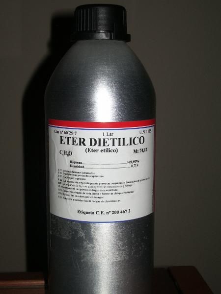 Opiniones de eter etilico