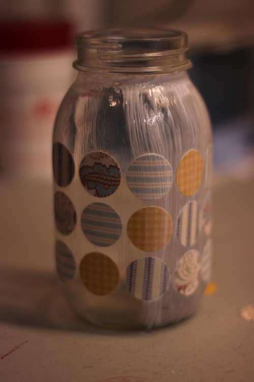 645 workshop by the crafty cpa: return on creativity: mod podge jars