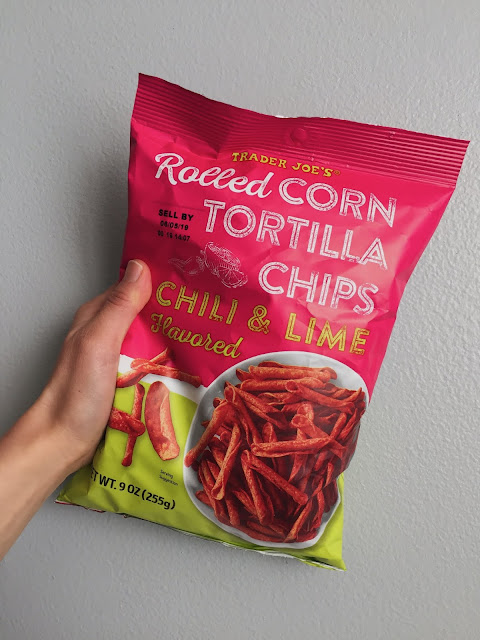 Trader Joe's Rolled Corn Tortilla Chips Chili & Lime Flavored