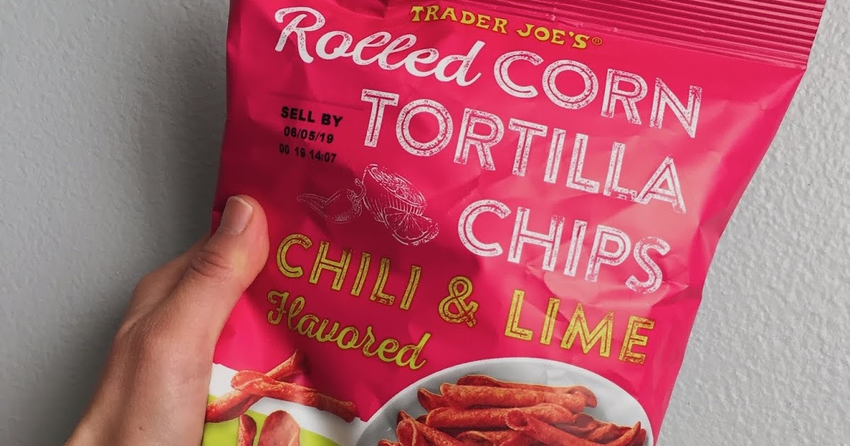 Trader Joe's Rolled Corn Tortilla Chips Chili & Lime Flavored