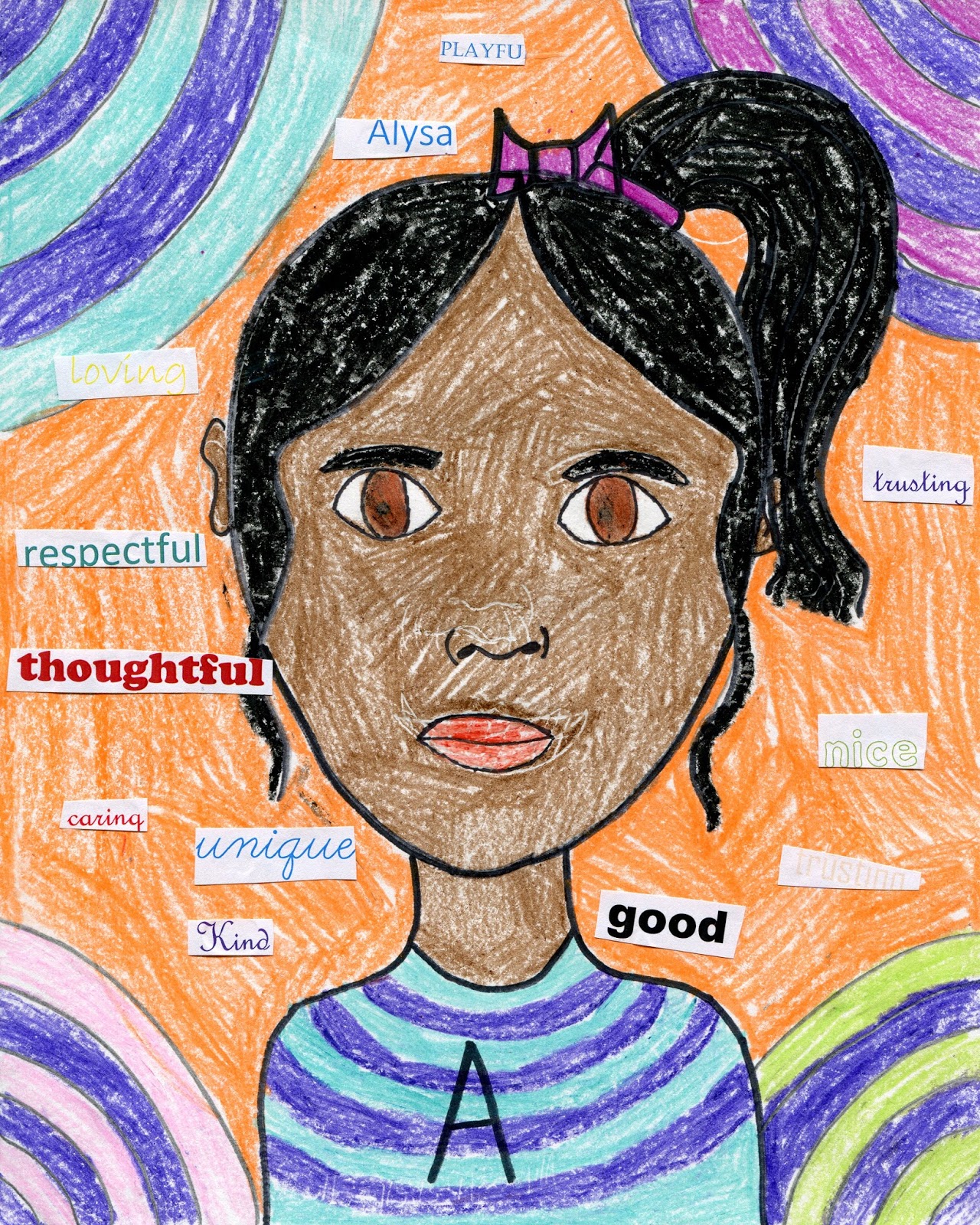Mrs. Clement's Art Room: Affirmation Portraits - 5th Grade