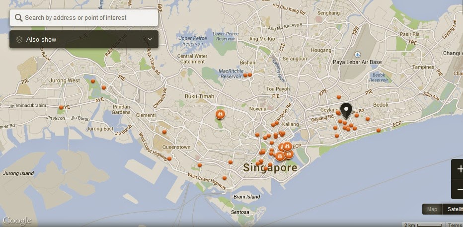 Katong and Joo Chiat Singapore Map - Tourist Attractions in Singapore ...