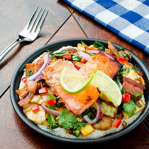 Kitchen Riffs: Deconstructed Fish Tacos with Grits