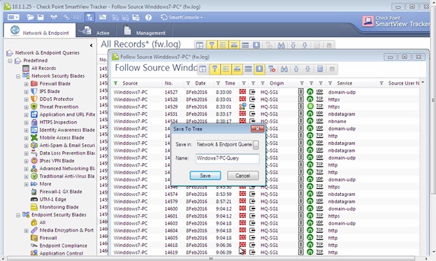My Check Point CCSA Journal: Check Point SmartView Tracker