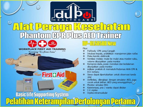 Alat Peraga Kesehatan - Phantom CPR plus AED dan ECG Monitor BLS8500