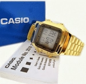 CASIO A 179 GOLD - Distro Arloji