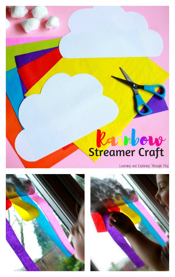 Learning and Exploring Through Play: Rainbow Streamer Craft