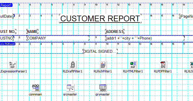 Create or design simple master report with Fortes Report