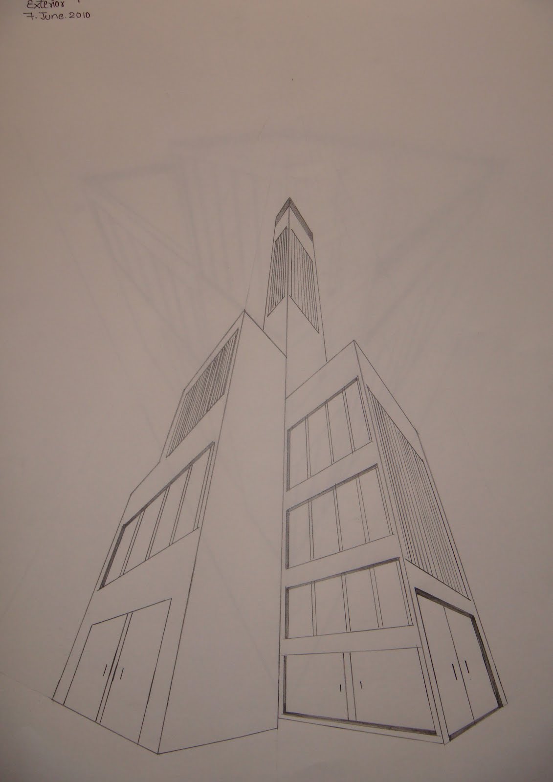 Art and Animation: 3 point perspective layout drawings